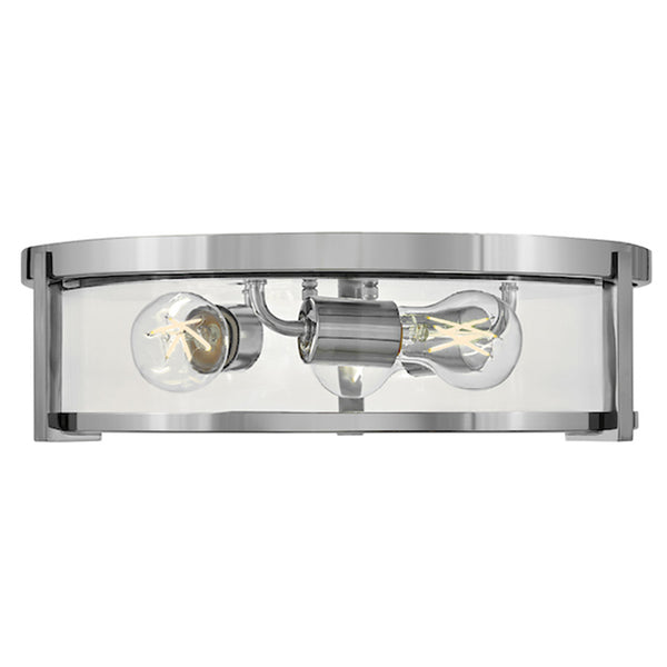 Lowell 3L medium flush mount - 3243AN-CL - Northern Lights Importing, Ltd.